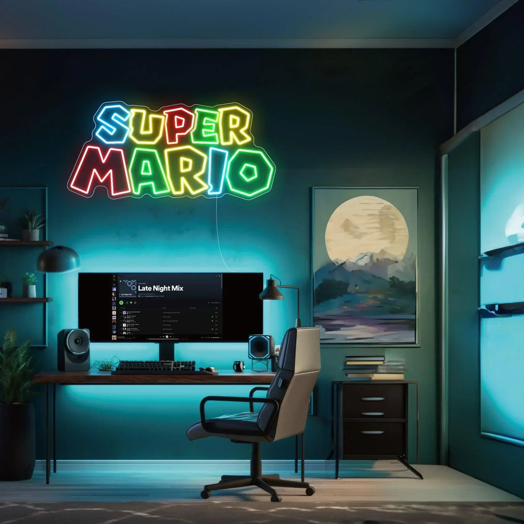 Néon Super Mario | Néon Gaming – Mon Joli Neon